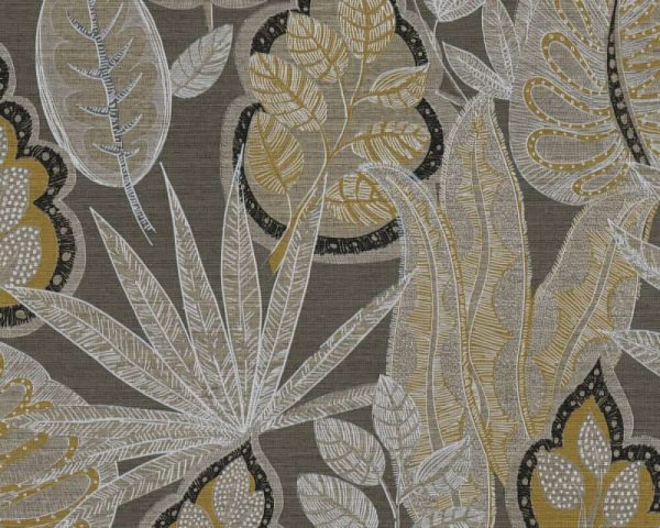 LIVINGWALLS WALLPAPER «FLORAL, BEIGE, BROWN, CREAM, GREY» 393463