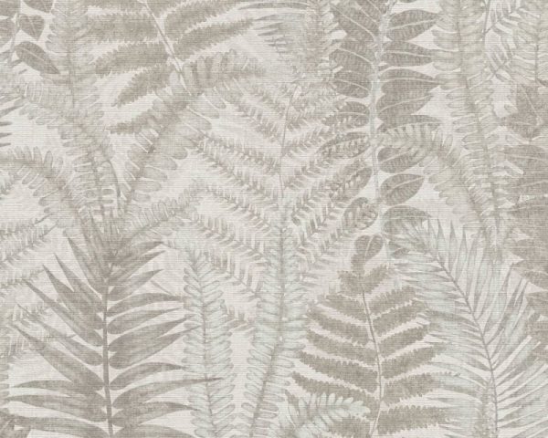 LIVINGWALLS WALLPAPER «FLORAL, BEIGE, CREAM, GREY, TAUPE» 393475