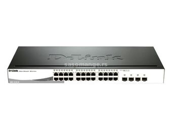 D-LINK Switch 24xGbps Smart Managed PoE 4xSFP DGS-1210-24P