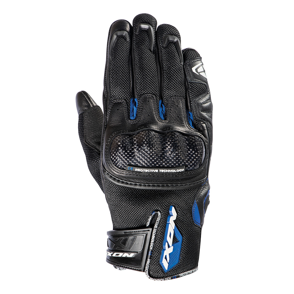 RISE AIR Black Blue rukavice