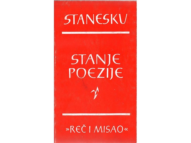 Nikita Stanesku - STANJE POEZIJE