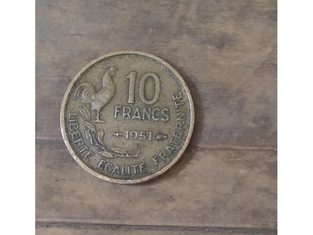 FRANCUSKA 10 F 1951 B