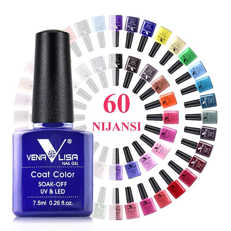 Dugotrajni lak za nokte Venalisa – UV Gel lak u 60 raskošnih nijansi