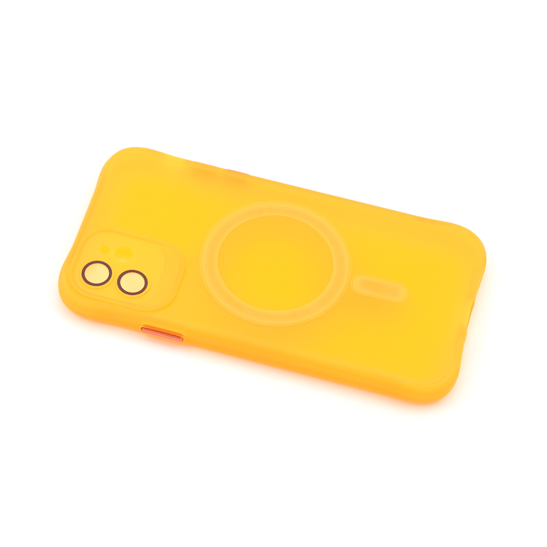 TPU TRANS-COLOR MAGSAFE for iPhone 11 (6.1") narandžasta