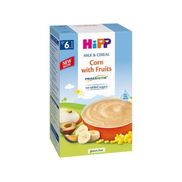 HIPP Mlečna instant kaša kukuruz i voće, 250g