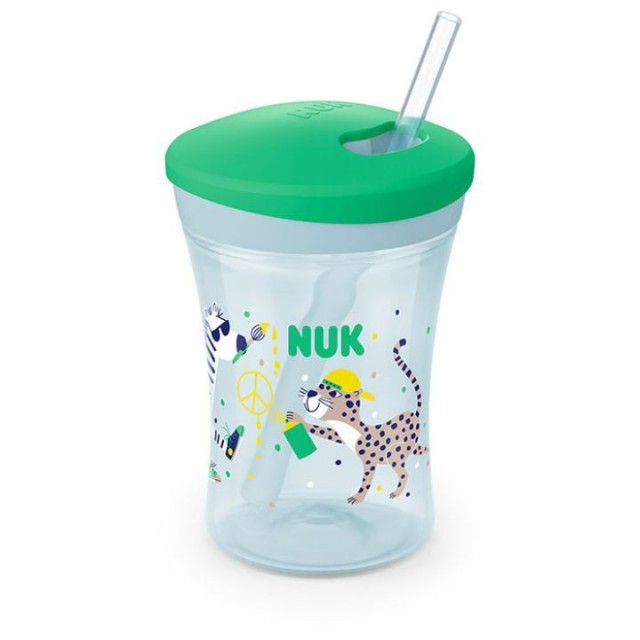 NUK solja action sa slamčicom leopard, 230ml