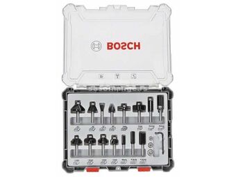 BOSCH Komplet raznih glodala 15/1/ držač od 8 mm