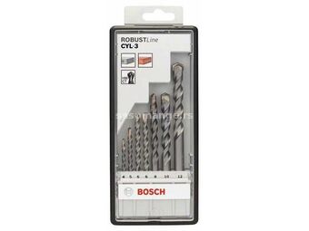 BOSCH 7-delni Robust Line set burgija za beton CYL-3 2607010545/ 4; 5; 6; 6; 8; 10; 12 mm