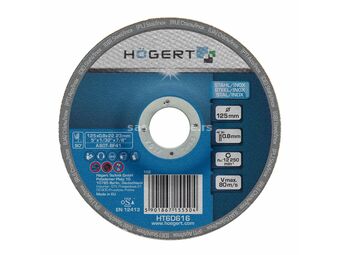 HOGERT Rezni disk za inox 125 mm ultra tanak 0.8 mm