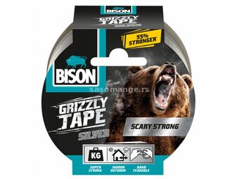 BISON Grizzly Tape Traka Siva 10M 261874