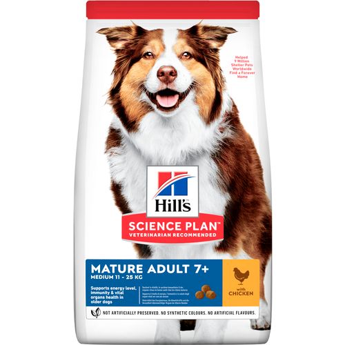 Hill's™ Science Plan™ Pas Mature Adult Medium Piletina, 2,5 kg