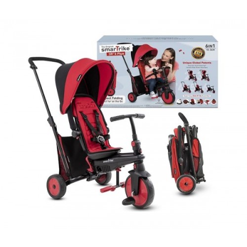 Tricikl smart trike str3 plus-crveni