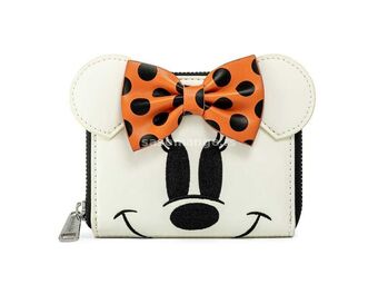 Disney Ghost Minnie Glow In The Dark Cosplay Zip Around Wallet