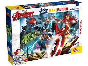 LISCIANI Puzzle Maxi Marvel Avengers 2u1 složi I oboji -150 delova