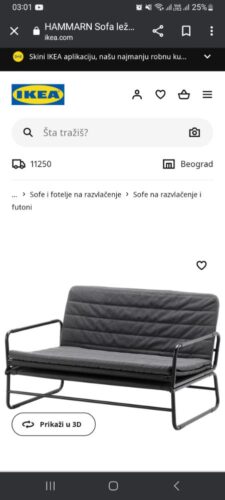 Ikea dvosed -lezaj