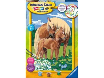 Ravensburger crtanje i bojenje - Konji bojanka