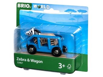 BRIO Zebra i vagon