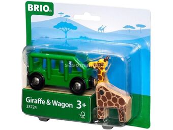 BRIO Žirafa i vagon
