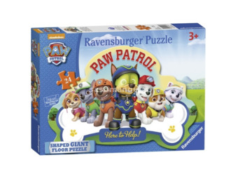 Ravensburger puzzle (slagalice) - Velike podne puzzle Paw Patrol