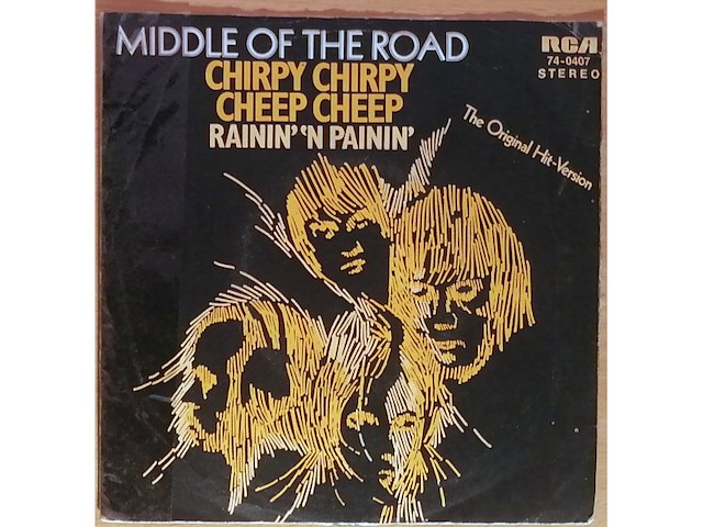 SP MIDDLE OF THE ROAD - Chirpy Cheep (1971) Germany, G+