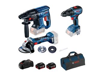 BOSCH Set akumulatorskih alata GBH 180-LI + GSR 18V-50 + GWS 180-LI/ 2x5.0Ah