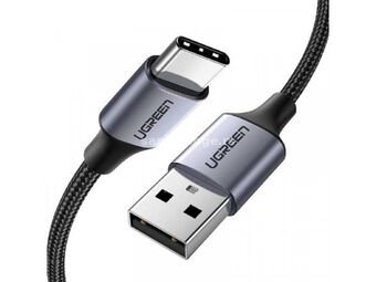 UGREEN USB tip C M na USB 2.0 M kabl Alu.3m Grey 60408