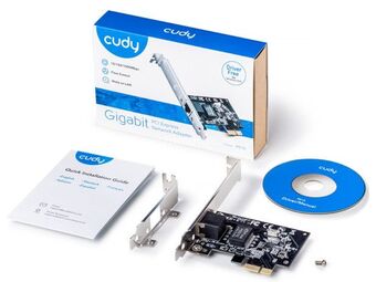 CUDY PE10 GIGABIT ETHERNET PCI-Express CARD