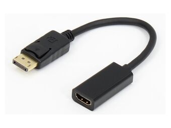 E-GREEN Adapter DisplayPort 1.4 na HDMI 20cm/ crna