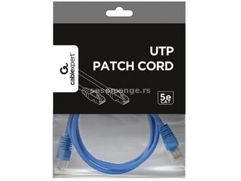 GEMBIRD PP12-1M/B Mrezni kabl/ CAT5e UTP Patch cord 1m blue