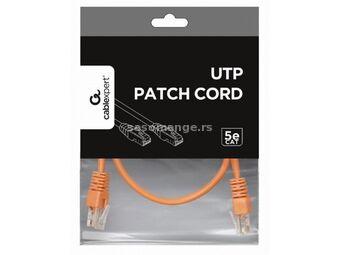 GEMBIRD PP12-0.25M/O Mrezni kabl/ CAT5e UTP Patch cord 0.25m orange