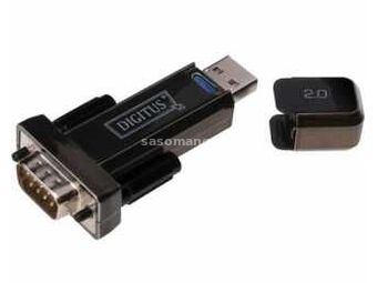 DIGITUS Adapter USB 2.0 tip A (M) - Serijski port (RS-232) 9pin (M) crni DA-70156