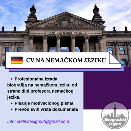 Izrada CV-a na srpskom i nemackom jeziku