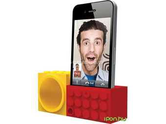 OZAKI i!carry Time2brick iPhone 4/4S speaker yellow-red