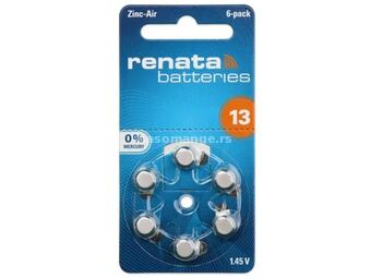 RENATA Baterija ZA13 1/45V Zink-Air/ 6kom (cena po komadu)