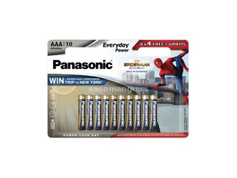 PANASONIC Baterije LR03EPS/10BW-AAA 10 kom 6+4F Alkalne Everyday