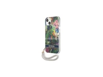 GUESS Futrola za iPhone 13/ plava Flower Cord