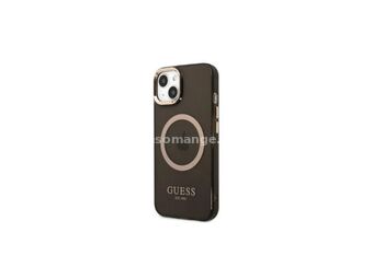 GUESS Futrola za iPhone 13 Pro Max/ crna Gold Outline Translucent MagSafe
