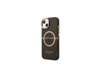 GUESS Futrola za iPhone 13 Pro/ crna Gold Outline Translucent MagSafe