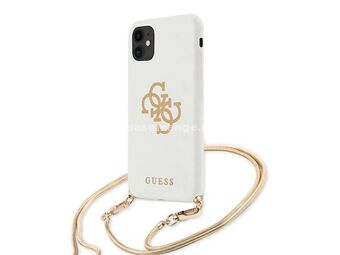 GUESS Futrola za iPhone 12/12 Pro White Gold Chain Collection