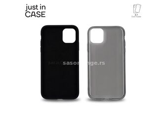 JUST IN CASE 2u1 Extra case MIX paket crni za iPhone 11