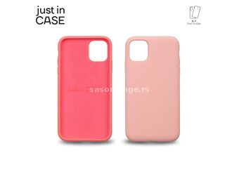 JUST IN CASE 2u1 Extra case MIX za iPhone 11/ roze/puder roze