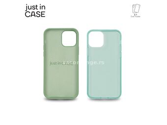 JUST IN CASE 2u1 Extra case MIX paket zeleni za iPhone 12