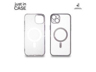 JUST IN CASE 2u1 Extra case MAG MIX paket srebrni za iPhone 14 Plus