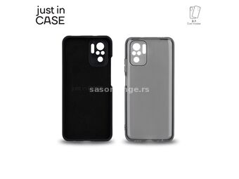 JUST IN CASE 2u1 Extra case MIX paket crni za Redmi Note 10s