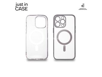 JUST IN CASE 2u1 Extra case MAG MIX paket srebrni za iPhone 14 Pro Max