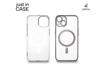 JUST IN CASE 2u1 Extra case MAG MIX paket srebrni za iPhone 14