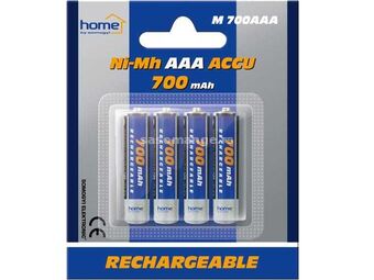 HOME Baterija punjiva AAA/ 700mAh/ blister 4 kom