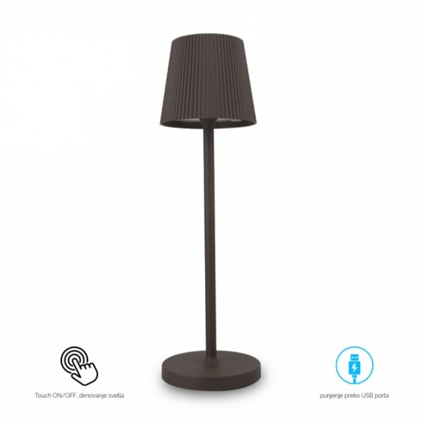 BB- LAMPA, STONA, PUNJIVA, T16011, 3W, 3000K, IP54, CORTEN 201913