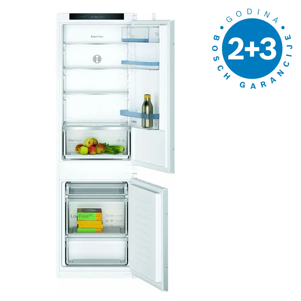 Bosch KIV86VSE0 Ugradni kombinovani frižider, 336 l, VitaFresh