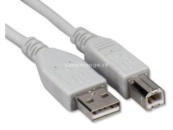 Kabl USB A - USB B M/M 3m sivi